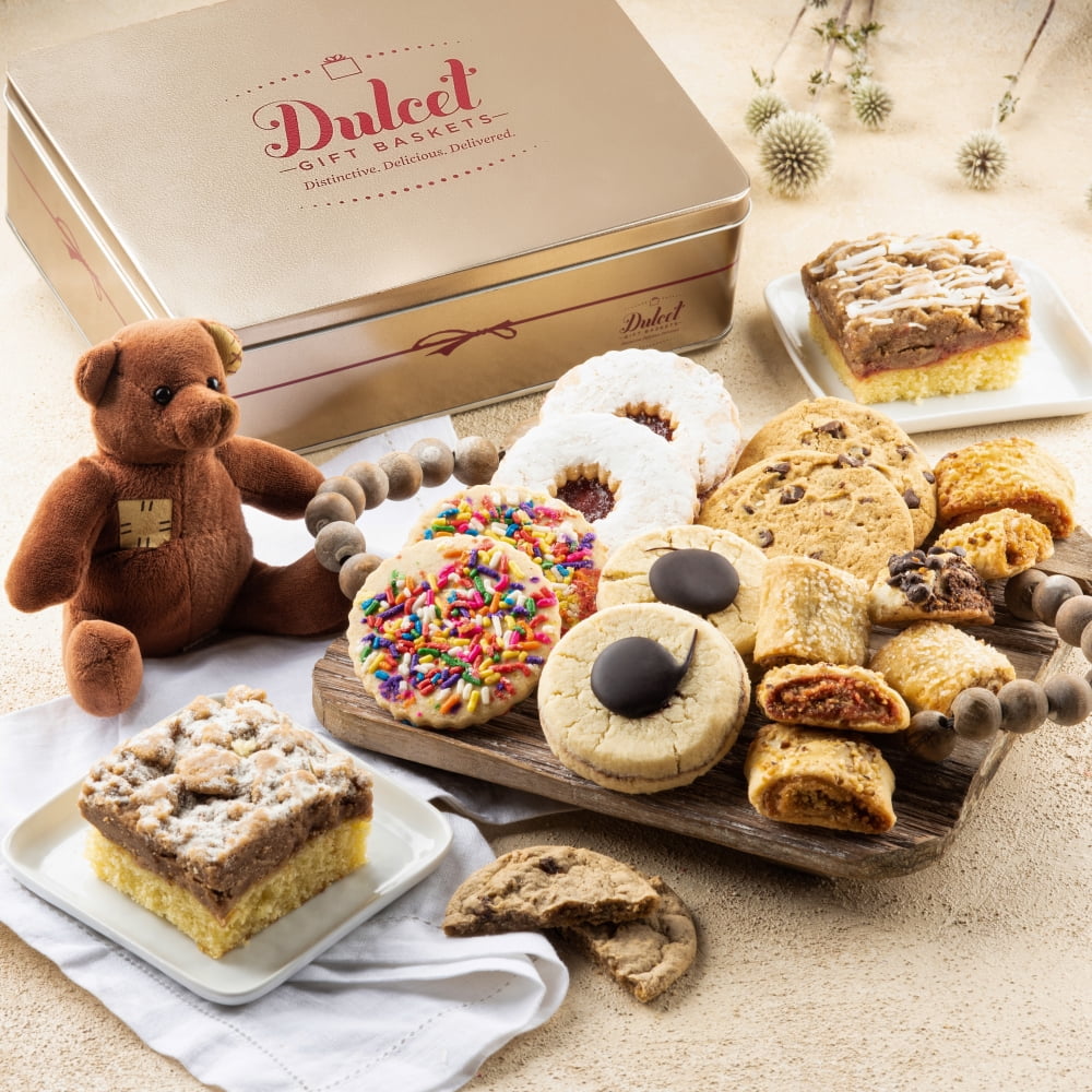 Dulcet Gift Baskets Deluxe Bakery Mix of Assorted Cookies, Pastries ...