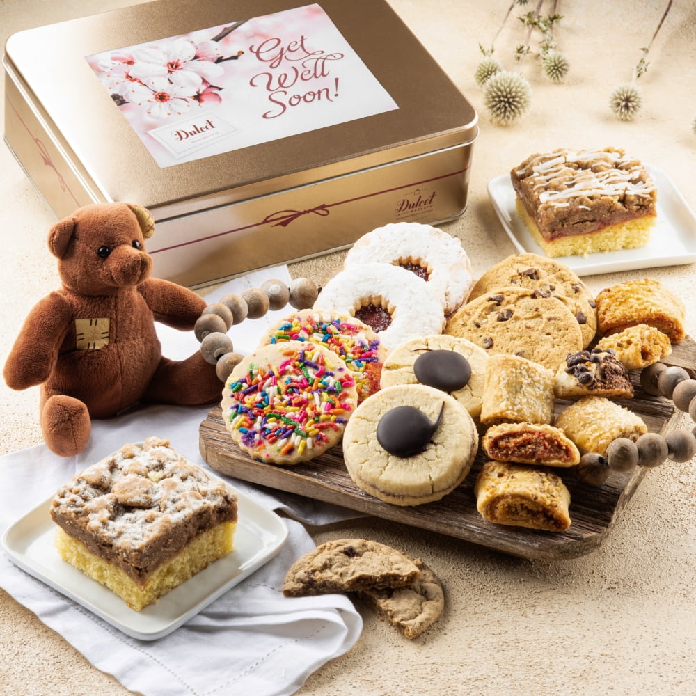 Dulcet Gift Baskets Deluxe Get Well Soon Bakery Mix Assorted Rugelah ...