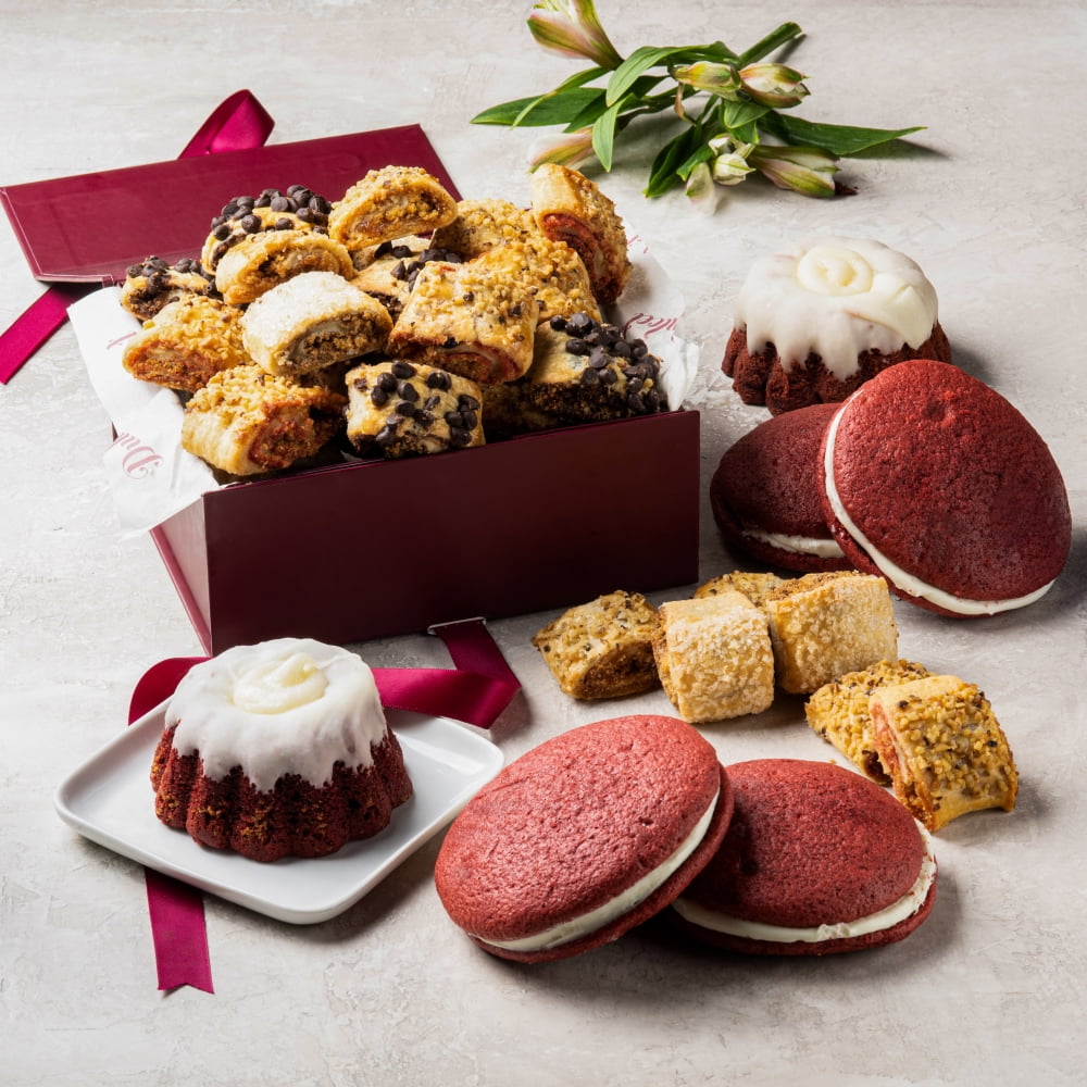 Dulcet Gift Baskets Red Velvet Bakery Treats for Breakroom Kitchen ...
