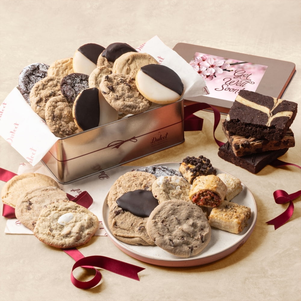 Dulcet Gift Baskets Get Well Soon Party Tin Box, Sweet Treats, Snack ...