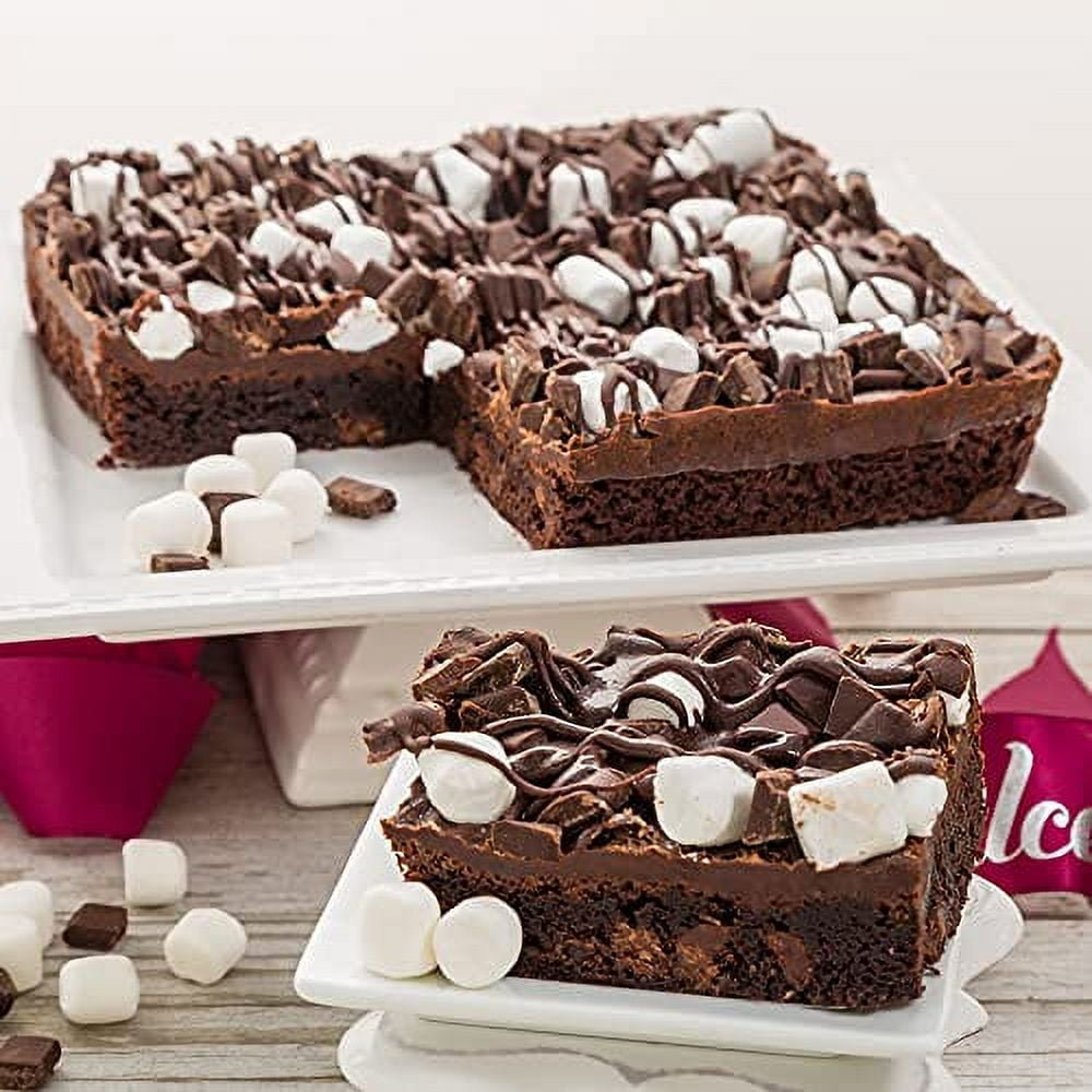 Dulcet Gift Baskets Gourmet Fudge Brownie Cake Rich-Flavored Chocolate ...