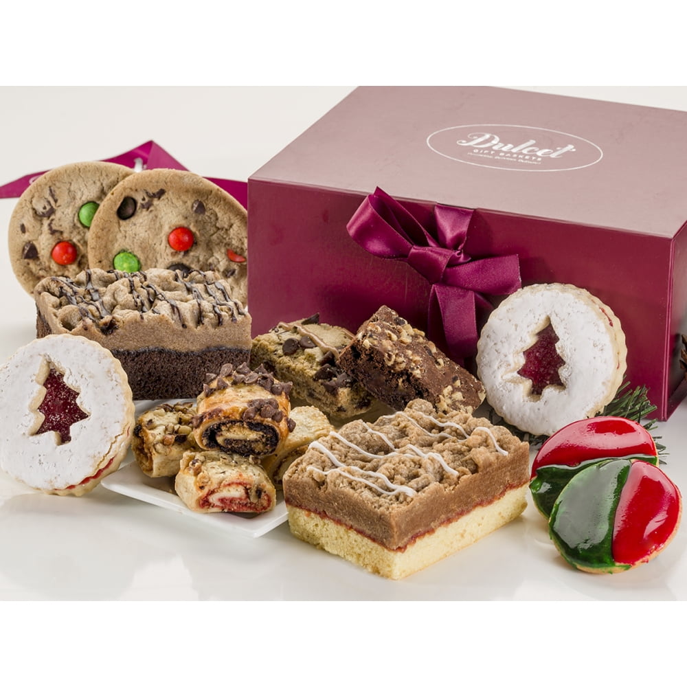 Dulcet Gift Baskets Merry Christmas Fresh Bakery Gift Basket for ...