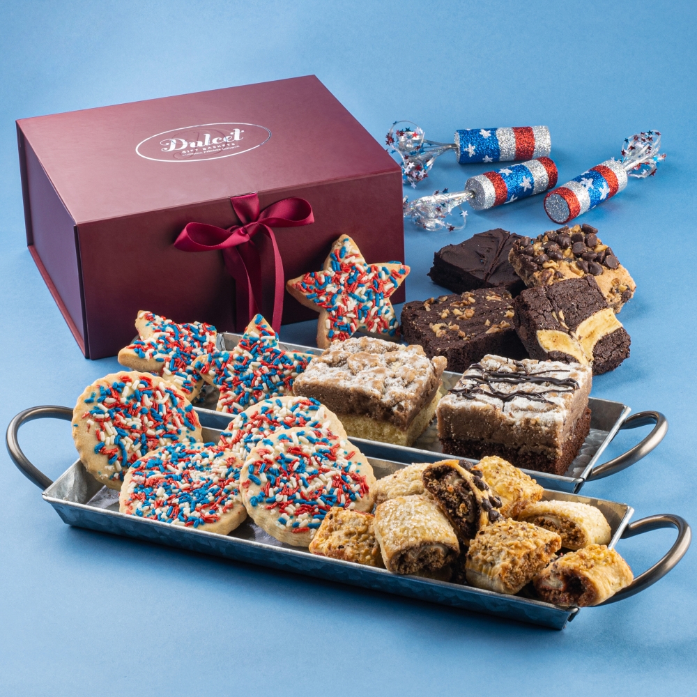 Dulcet Gift Baskets Patriotic Pastry Sampler Gift Box Delicious Treats ...