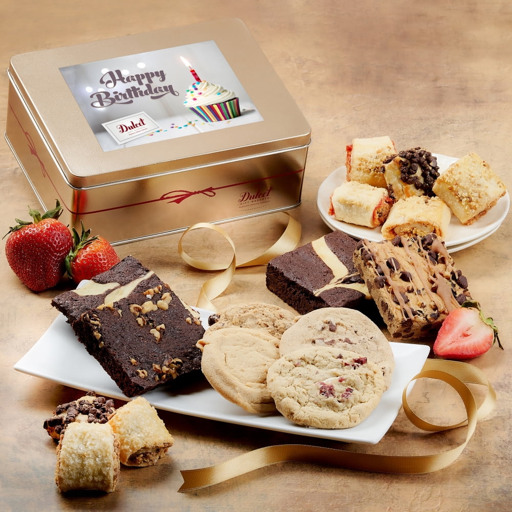 Dulcet Gift Baskets Signature Bakery Happy Birthday Celebration Gift ...