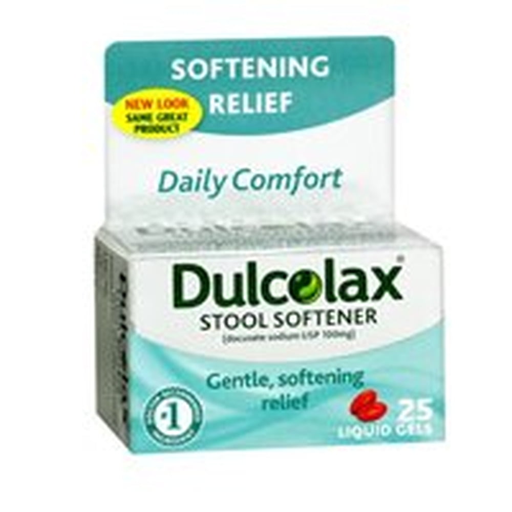 DulcoEase Stool Softener with HydroSoft Action, 25 Liquid Gels (Pack of ...