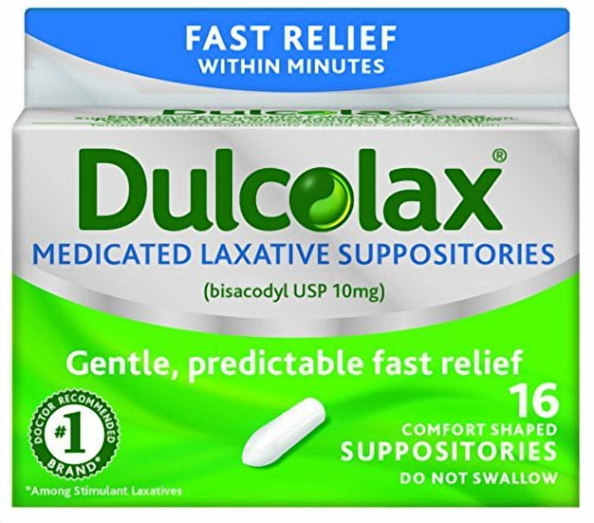 Dulcolax Laxative Suppositories, 16 Count HSA/FSA Eligible - Walmart.com