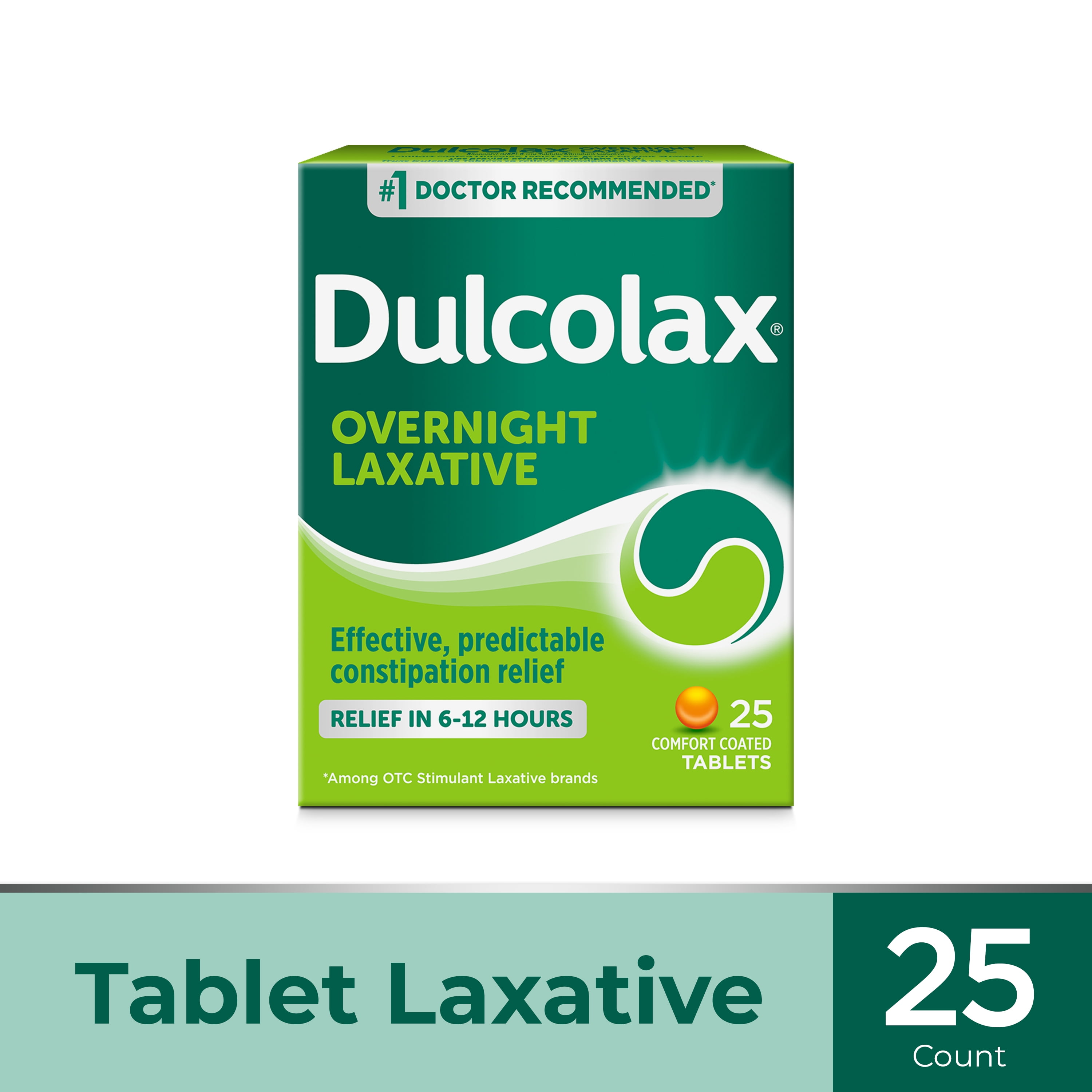 Dulcolax Bisacodyl Stimulant Laxative Pills for Overnight Constipation ...