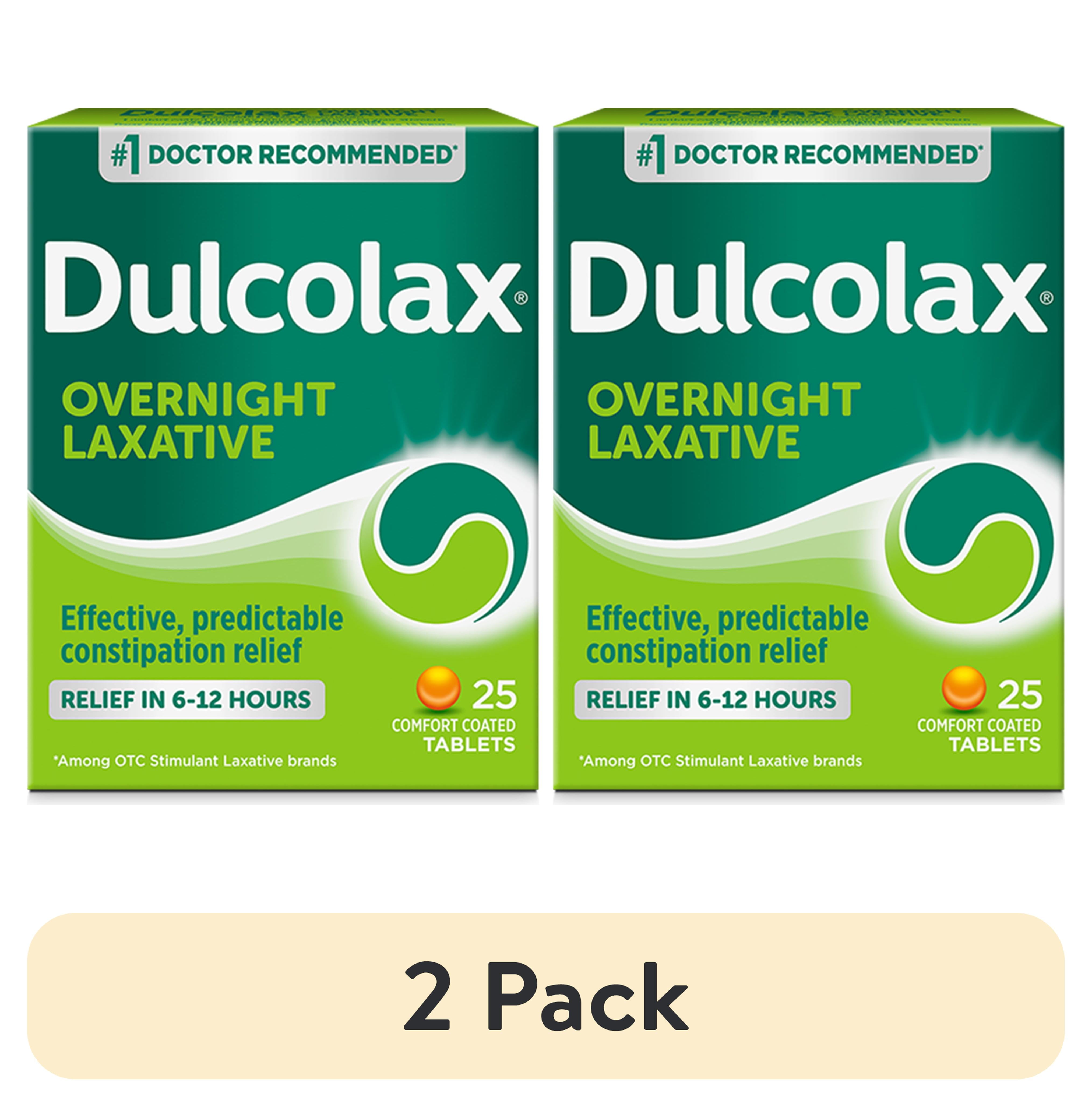 (2 pack) Dulcolax Bisacodyl Stimulant Laxative Pills for Overnight ...