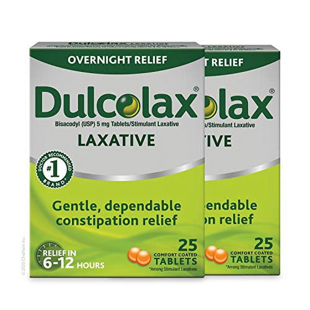 Dulcolax Overnight Relief Laxative for Gentle Constipation Relief ...