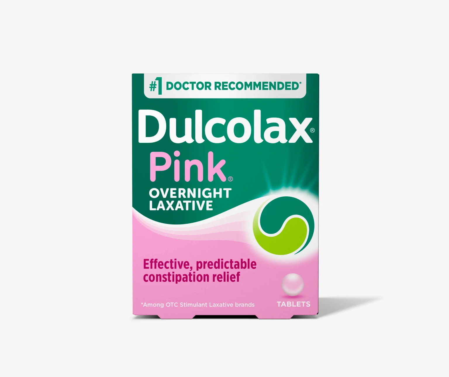 Dulcolax Pink Laxative, Gentle Constipation Relief, Sensitive Stomach ...