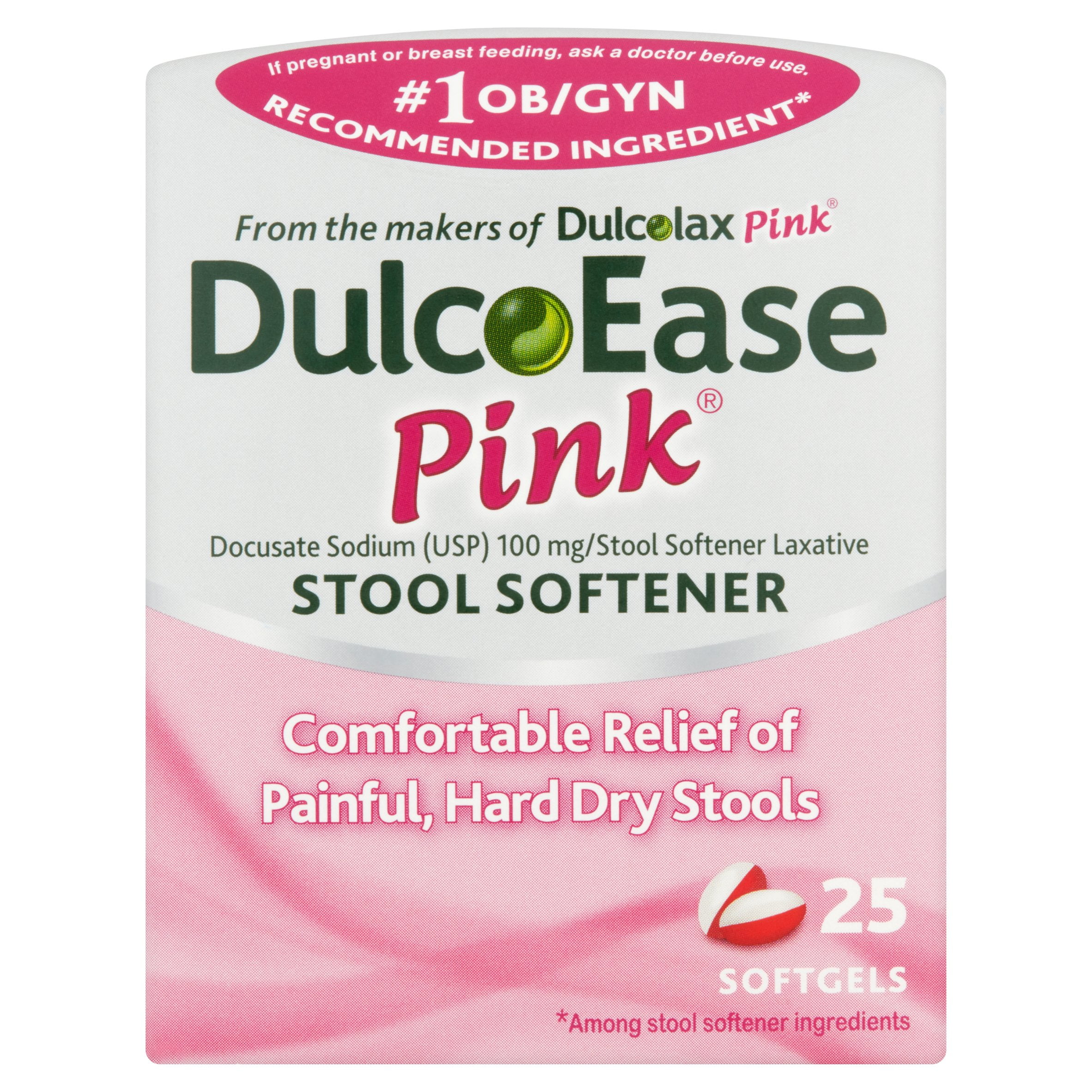 Dulcolax Pink Stool Softener, 25ct HSA/FSA Eligible - Walmart.com
