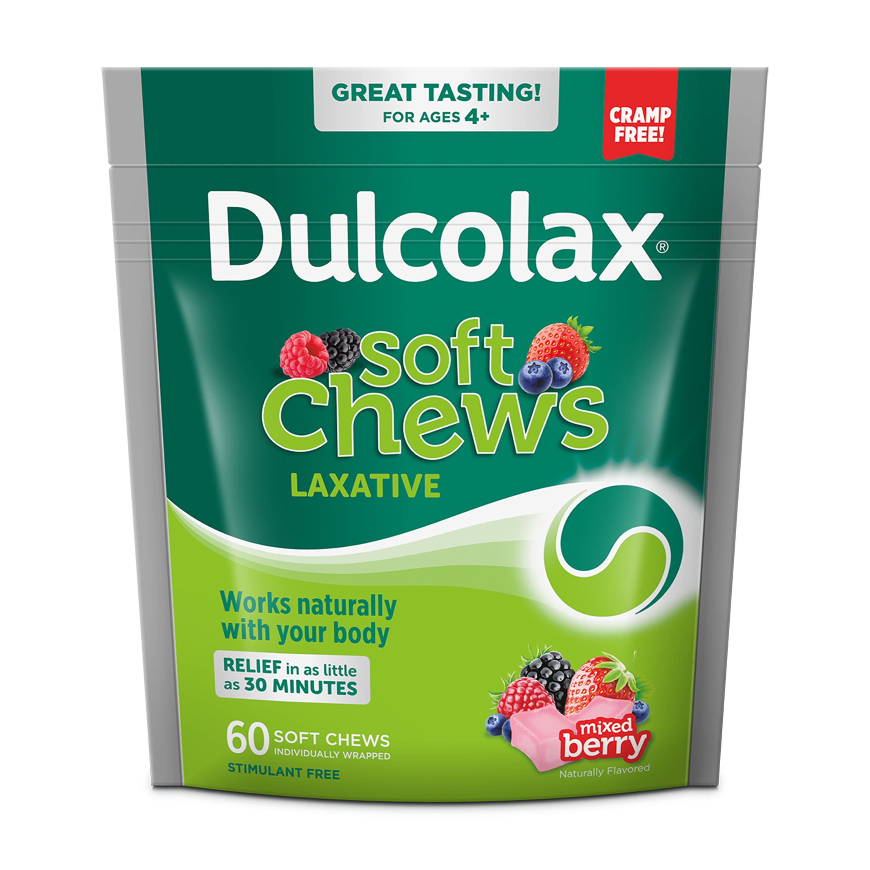 Dulcolax Saline Laxative Soft Chews with Magnesium Hydroxide, Mixed ...