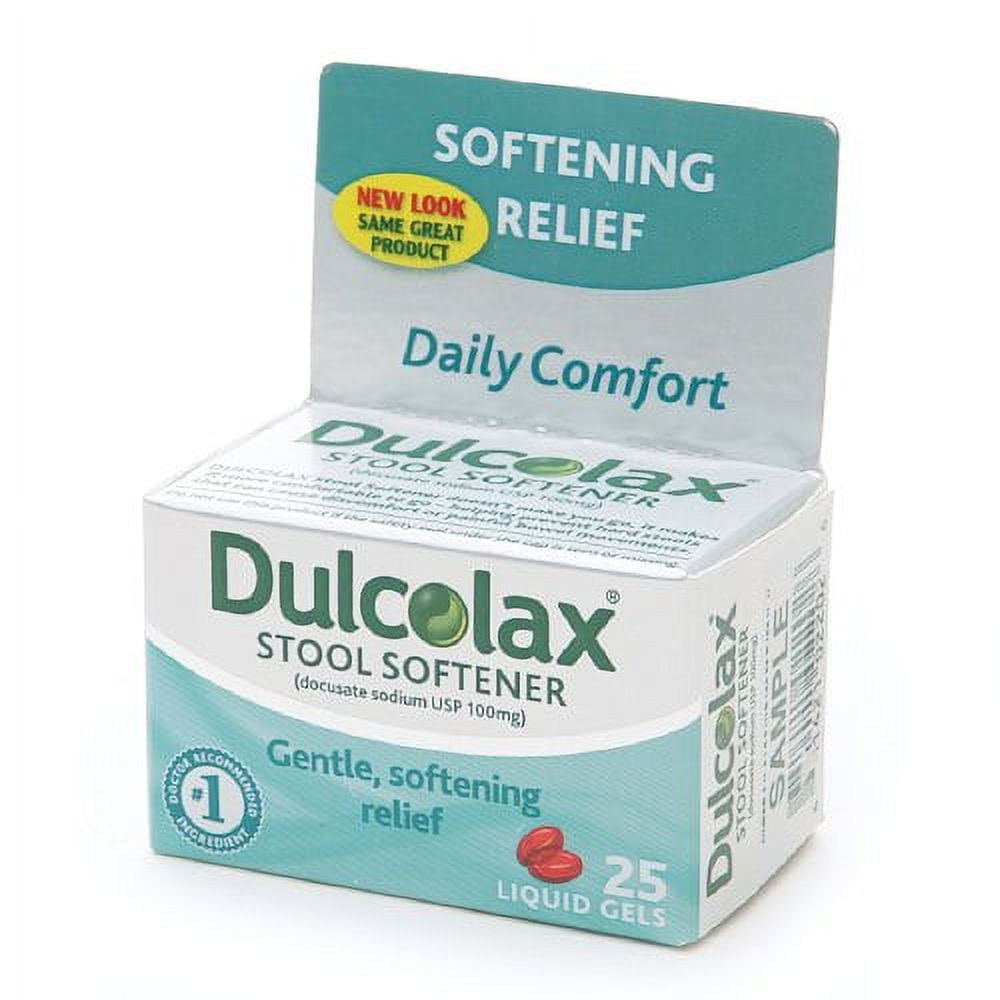 Dulcolax Stool Softener, Liqui Gels, 25 Count, 2 Pack - Walmart.com