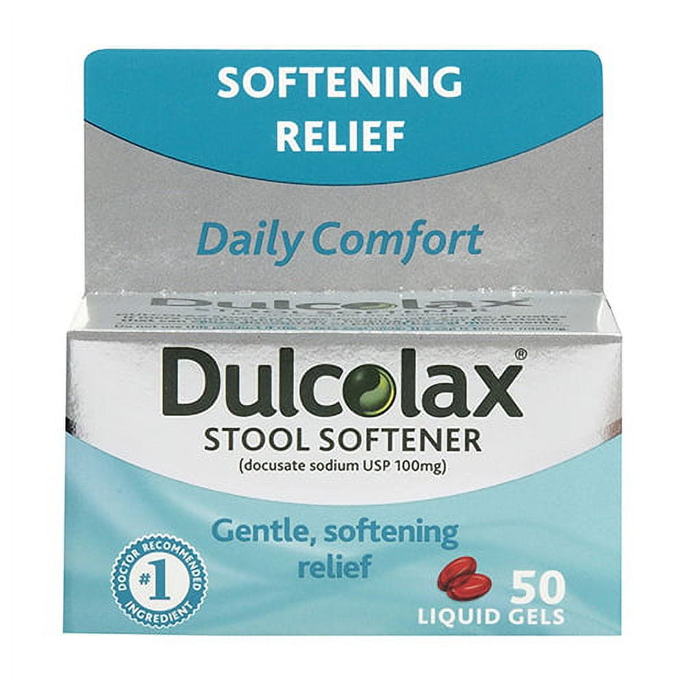 Dulcolax Stool Softener Liqui Gels For Constipation - 50 Ea - Walmart.com