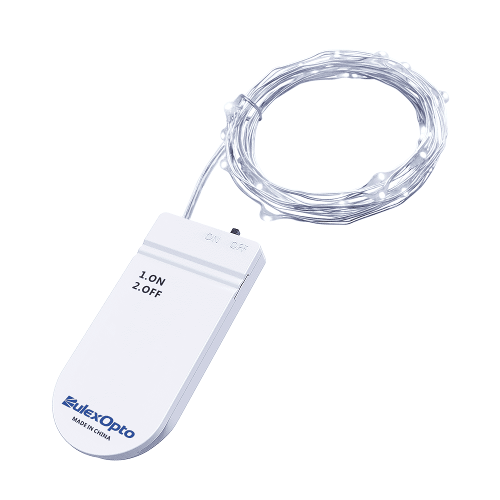 Dulexopto 6-Pack Coldwhite Fairy String Lights, 7.2ft 20 Micro LED ...