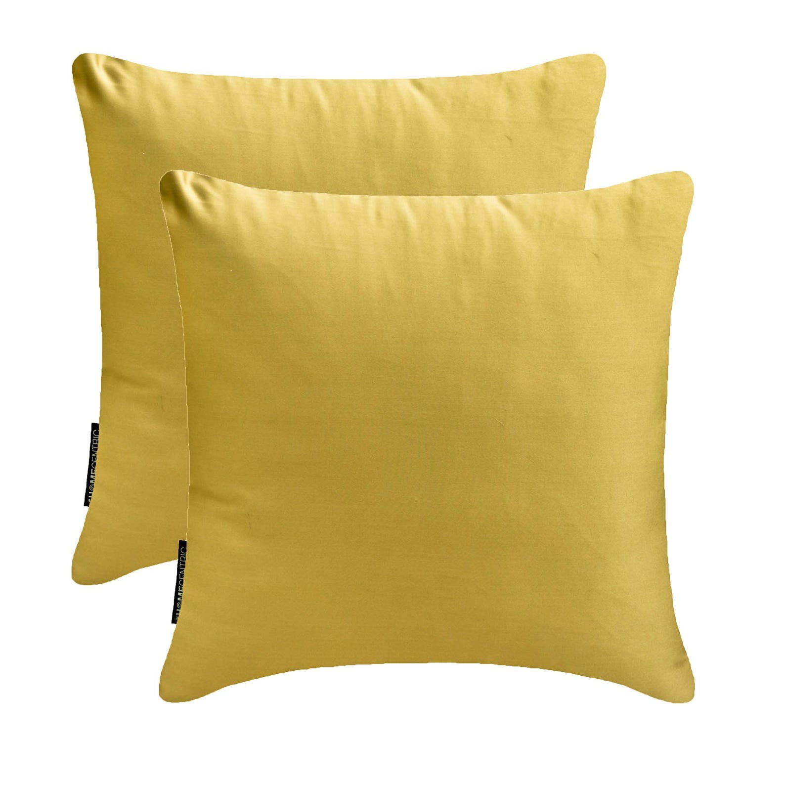 Dull Yellow Decorative Throw Pillow Covers 20"x20" | Pack of 2 Modern ...