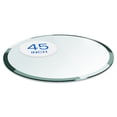 Dulles Glass Tempered Glass Table Top, 45" Round, 1/4" Thick, Clear ...