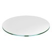 Topcobe 36" Round Tempered Glass Tabletop, 1/4" Thick, Flat Polished ...