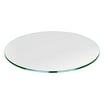 Topcobe 30" Round Tempered Glass Tabletop - 1/4" Thick, Polished Edge ...