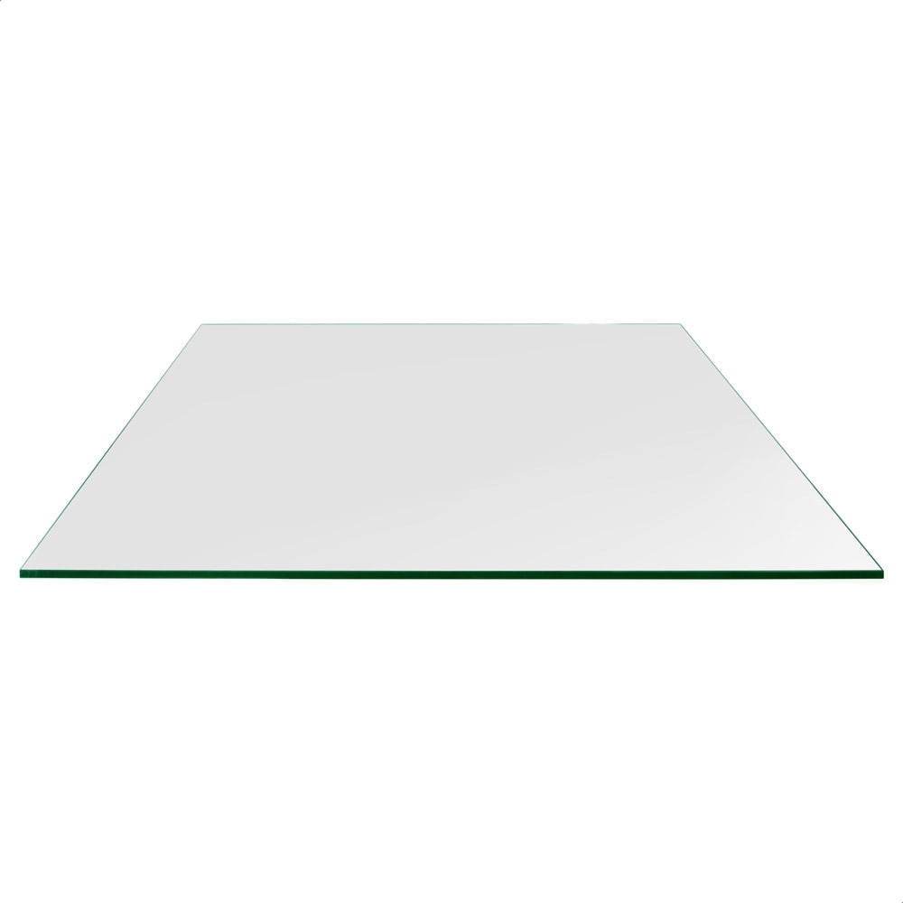 Dulles Glass 24x36" Rectangular Tempered Glass Table Top, 1/4" Thick ...