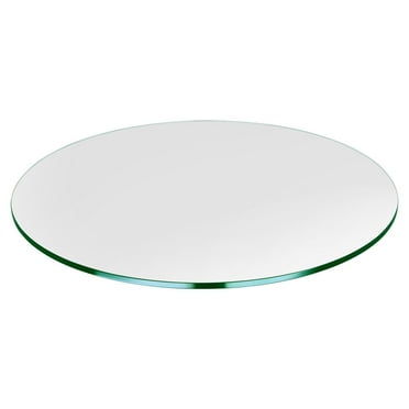 60 Inch Round Glass Table Top 1/3" Thick Ogee Edge Polish Clear Glass ...