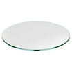 Topcobe 30" Round Tempered Glass Tabletop - 1/4" Thick, Polished Edge ...