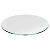 Topcobe 30" Round Tempered Glass Tabletop - 1/4" Thick, Polished Edge ...