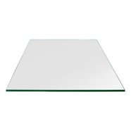 Dulles Glass 30X60" Rectangular Tempered Glass Table Top Eased Corners ...