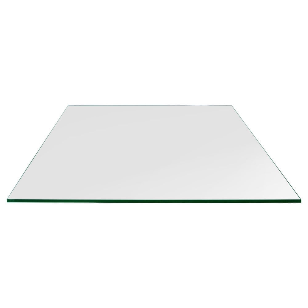 Dulles Glass 36"x48" Rectangle Table Top 1/4" Thick, Flat Polished ...