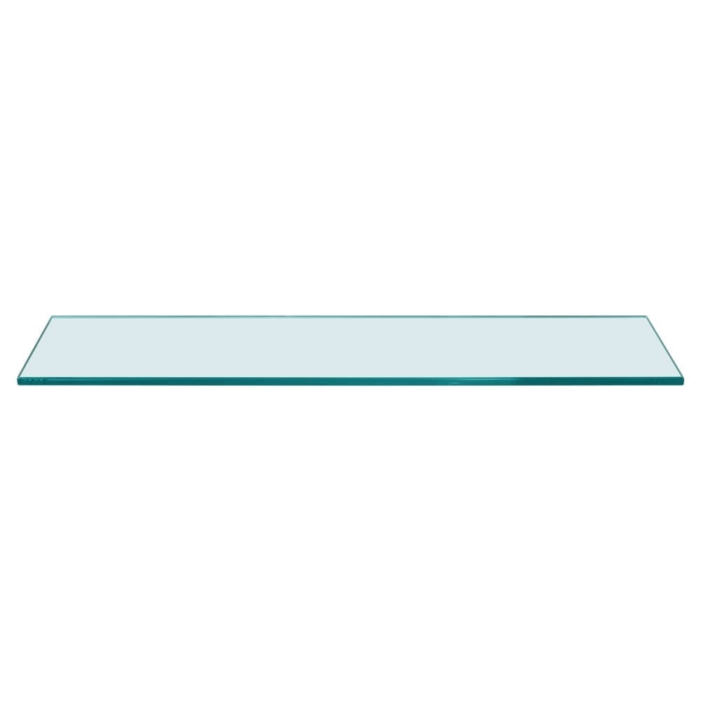 Dulles Glass 6" x 30" Rectangle Floating Glass Shelf - Shelf Only ...