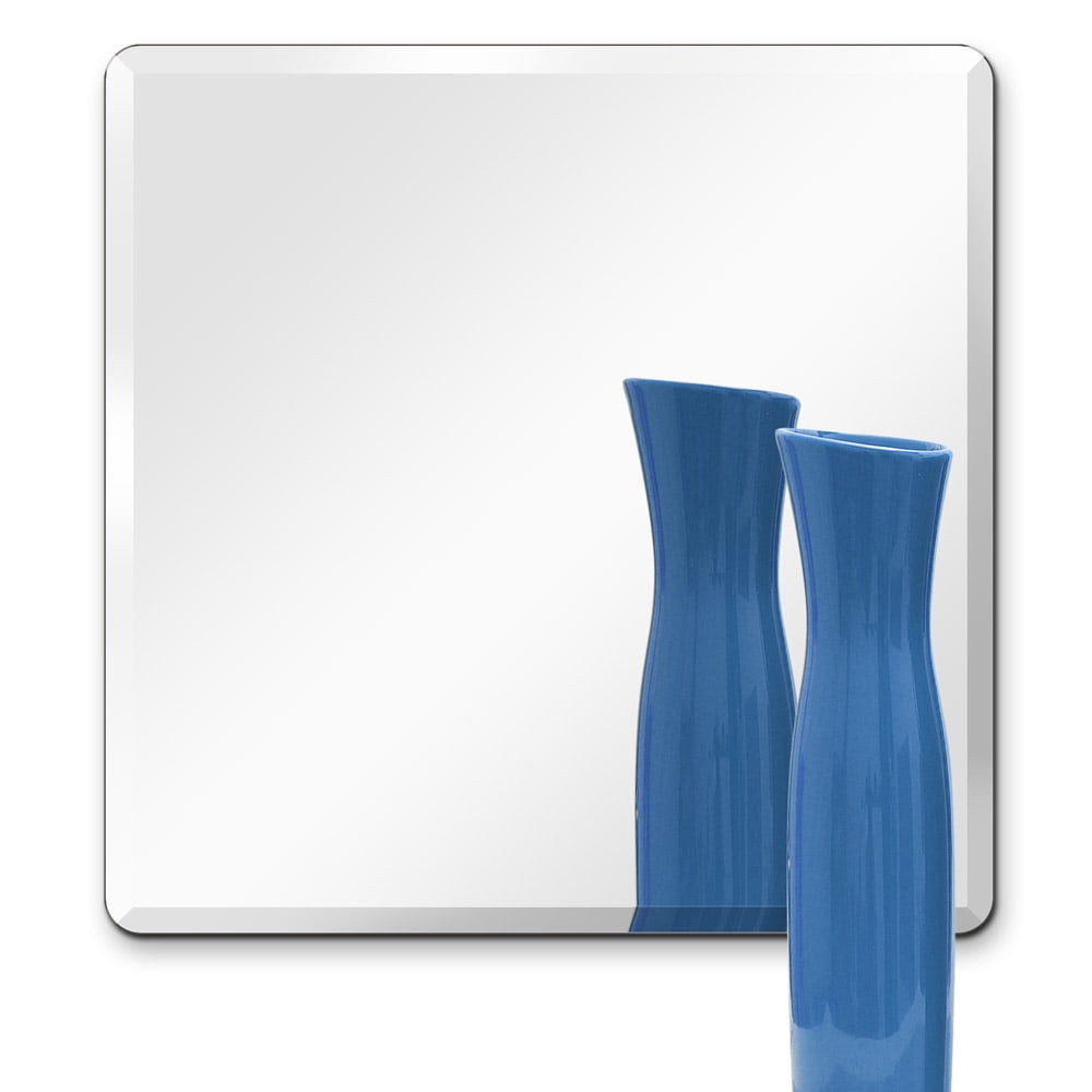 Dulles Glass Frameless Glass Mirror - Beveled - 24 " Inch Square - 1/4 ...