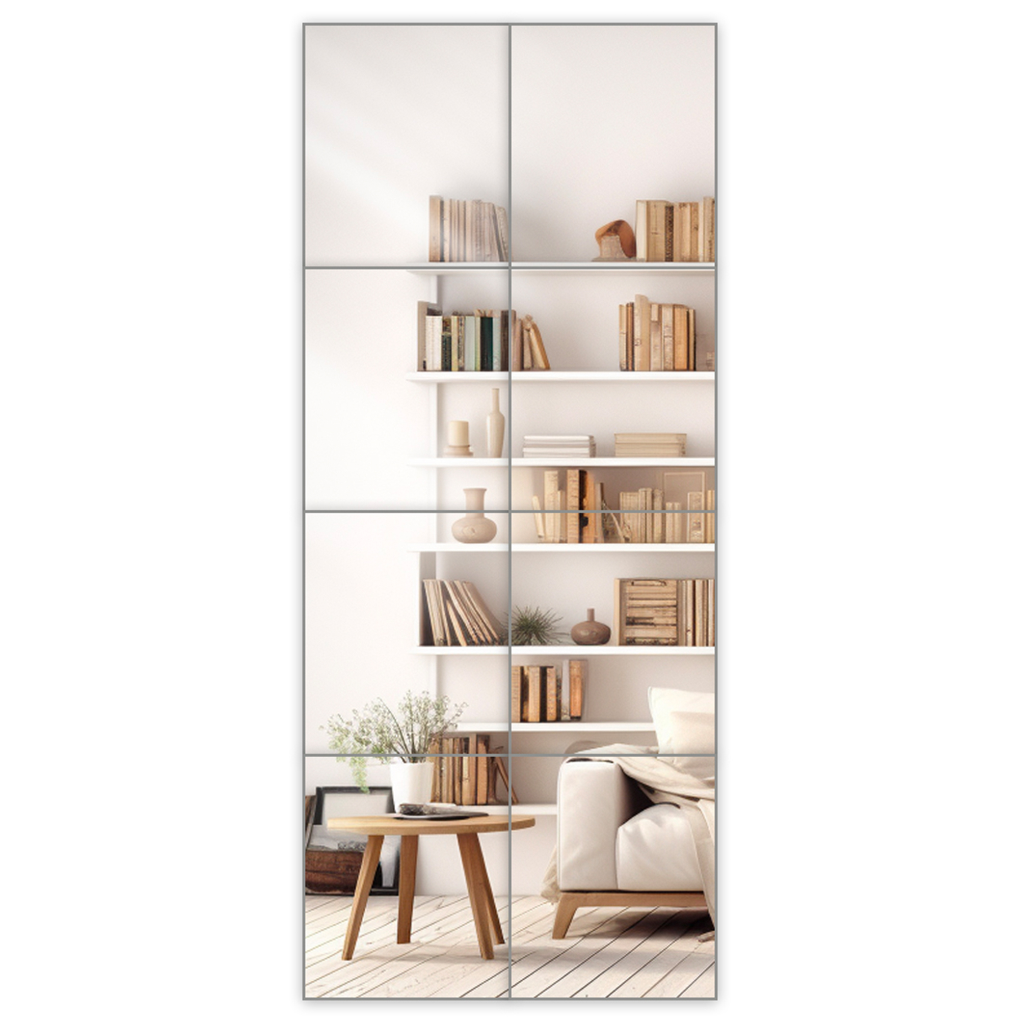 AURIGATE 17pcs Mirror Tiles with Perfect Reflection - Aesthetic Mirror ...