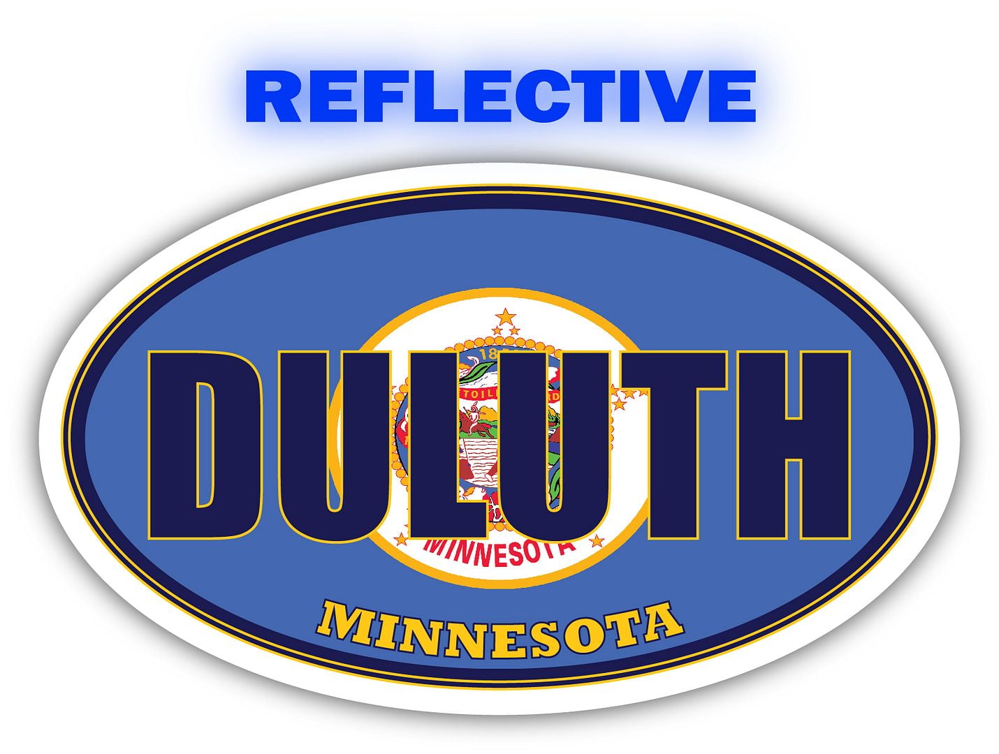 Duluth City Minnesota State Flag | MN Flag St. Louis County Oval State ...