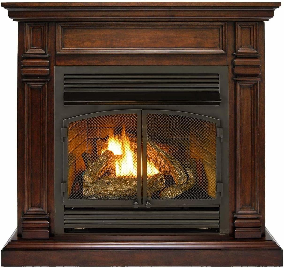 Duluth Forge Dual Fuel Fireplace - Indoor Realistic Flame Log Set ...