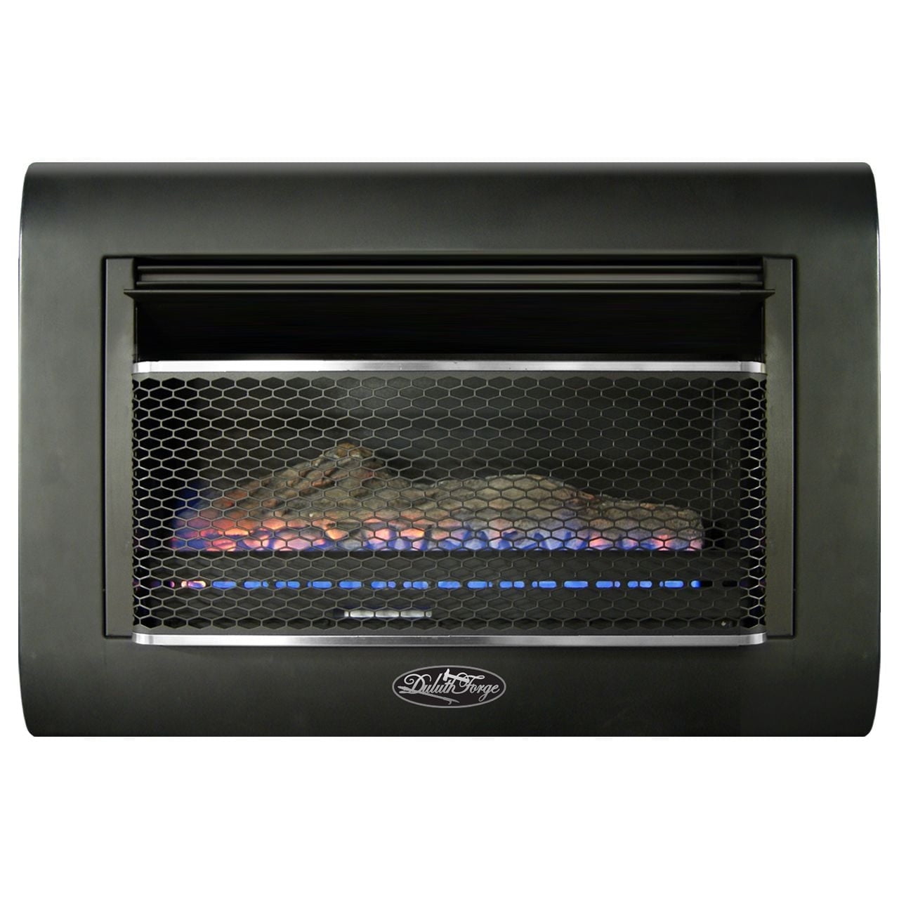 Bluegrass Living Duluth Forge Dual Fuel Ventless Linear Wall Gas ...