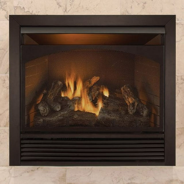 Duluth Forge Dual Fuel Ventless Fireplace Insert - 32,000 BTU, Remote ...