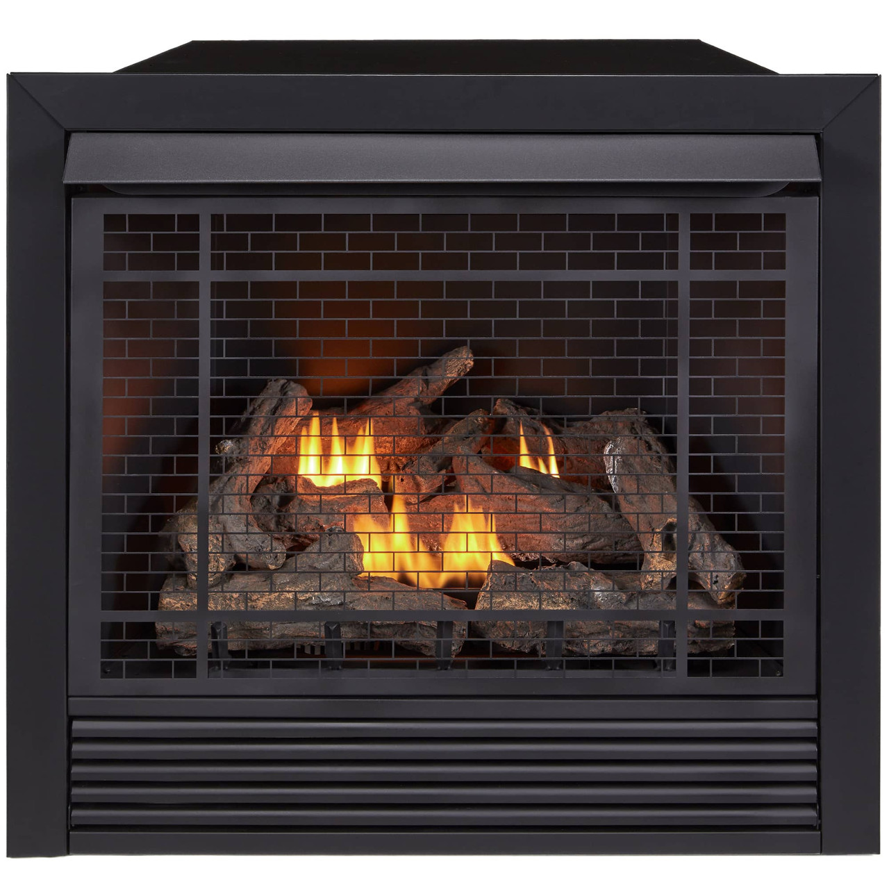 Duluth Forge Dual Fuel Ventless Fireplace Insert - 32,000 BTU, Remote ...