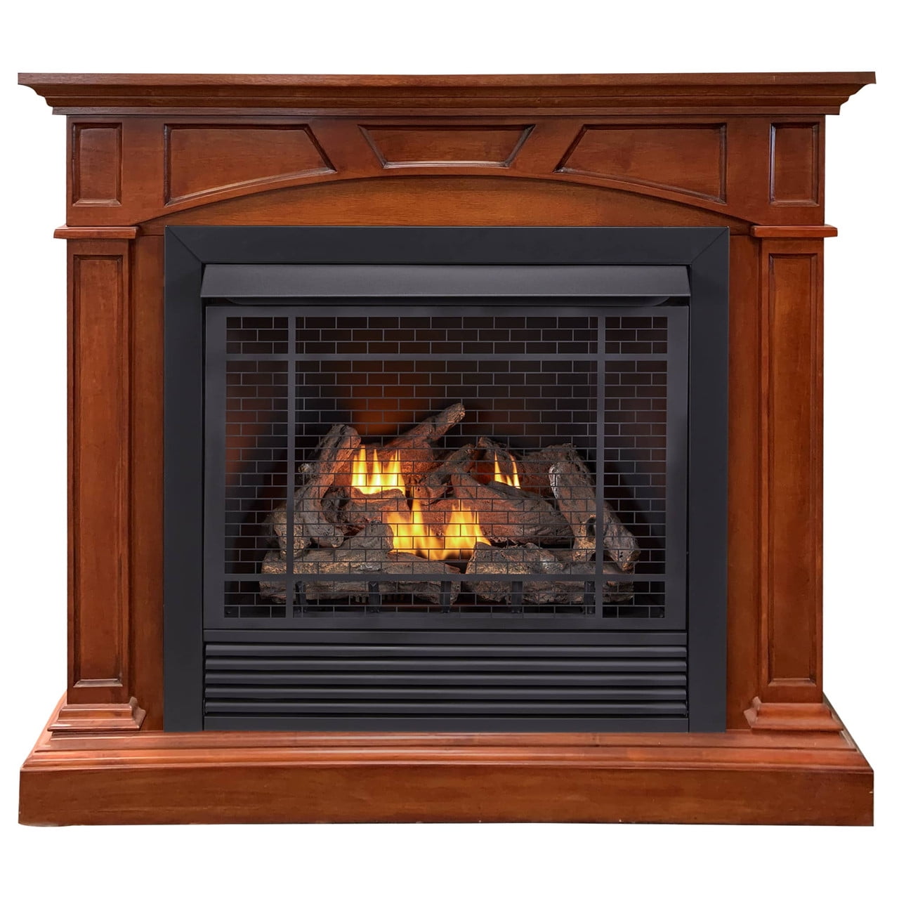 Duluth Forge Fdi32r-M 32,000 BTU Vent Free Dual Fuel Mantel Fireplace ...