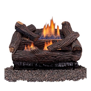 Duluth Forge Heartland Oak Gas Fireplace Log Set - 24 in., 55K BTU ...