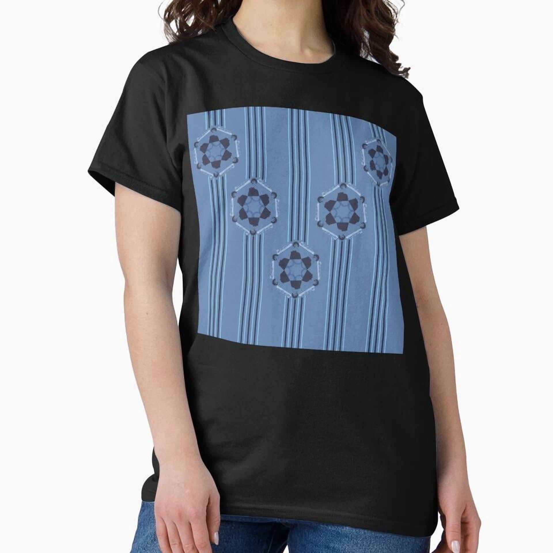 Duluth Lighthouses And Ships Radial And Vertical Stripes Blues Shirt ...