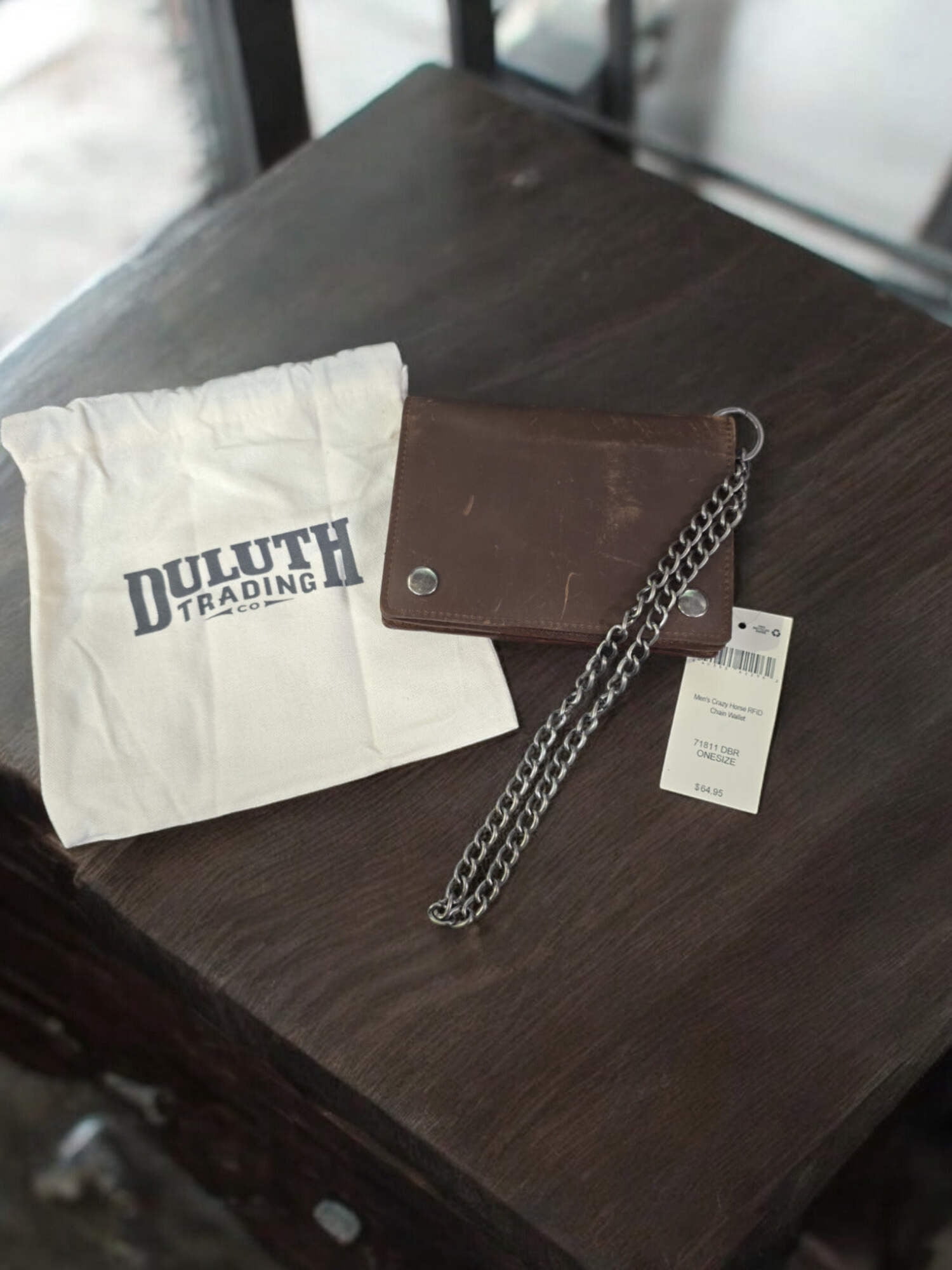 Duluth Men's Crazy Horse RFID Chain Wallet - Walmart.com