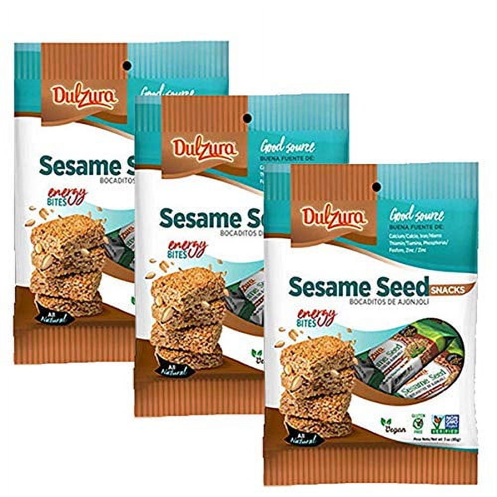 Dulzura Borincana Kit: Vegan ESF27 Sesame Seed Bites Snack Bars (3 Pack ...