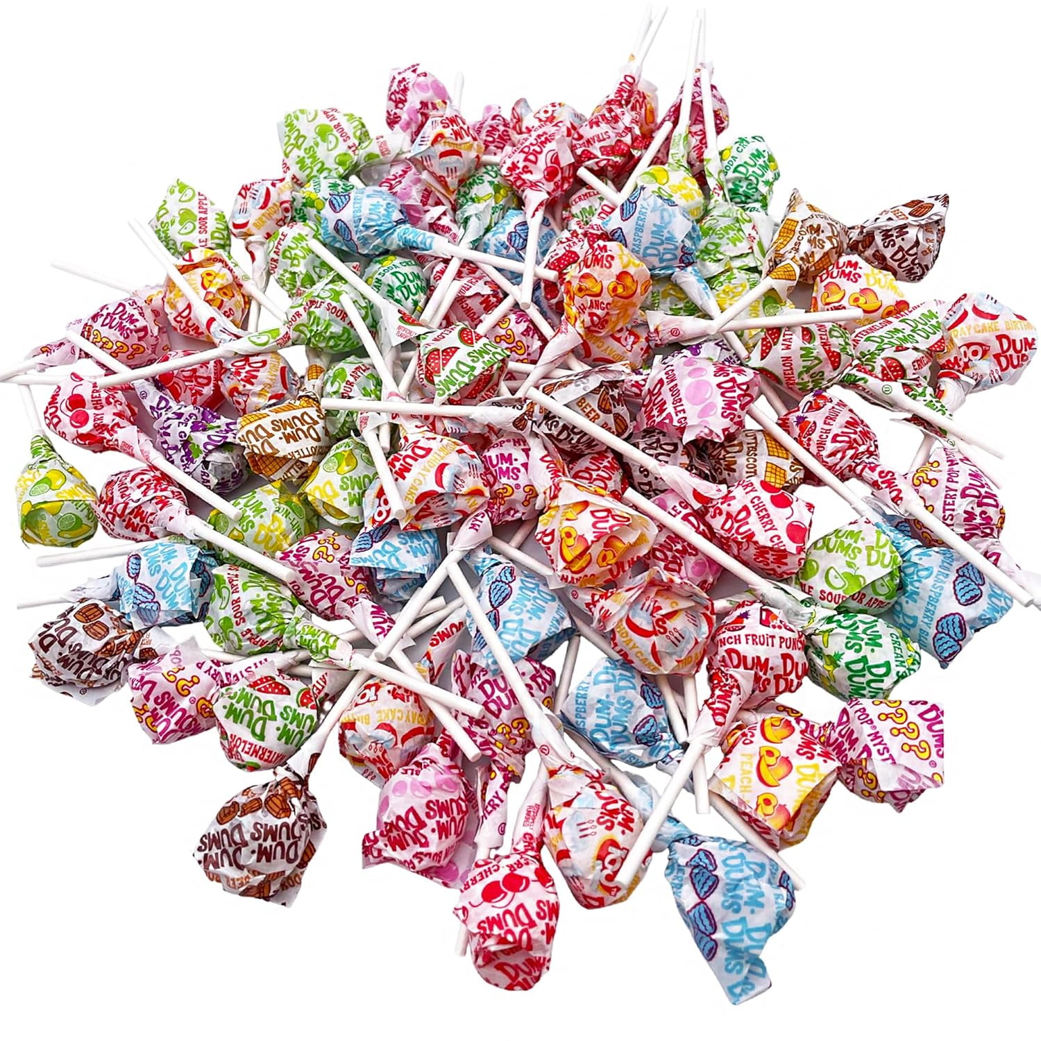 Dum Dum Lollipops Bulk - Original Mix 1 Pound (80 pops) Bulk Suckers ...
