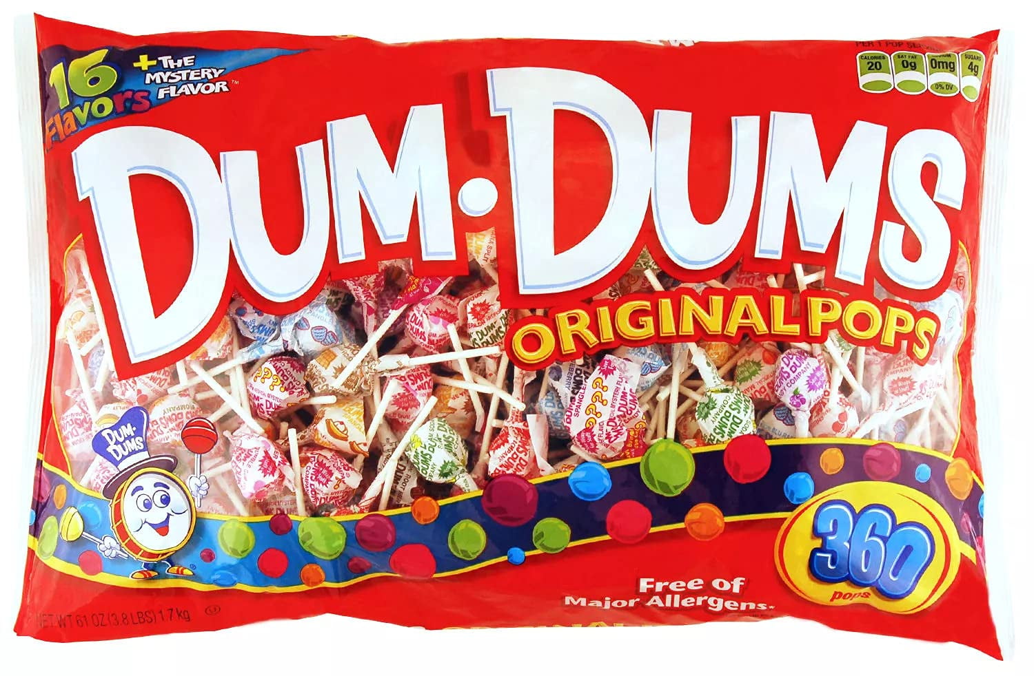 Dum Dum Pops 360 COUNT, 61 OZ BAG - Walmart.com