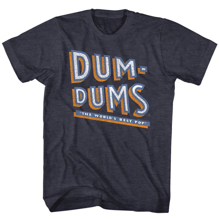 Dum Dums Stacked Dum Navy Heather Adult T-Shirt 4Xl - Walmart.com