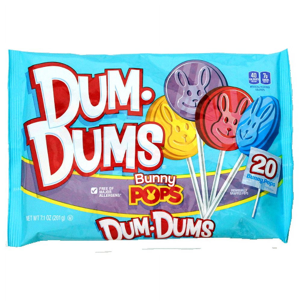 Dum Dums Bunny Pops 20 Count 7.1 oz. Bag - Walmart.com