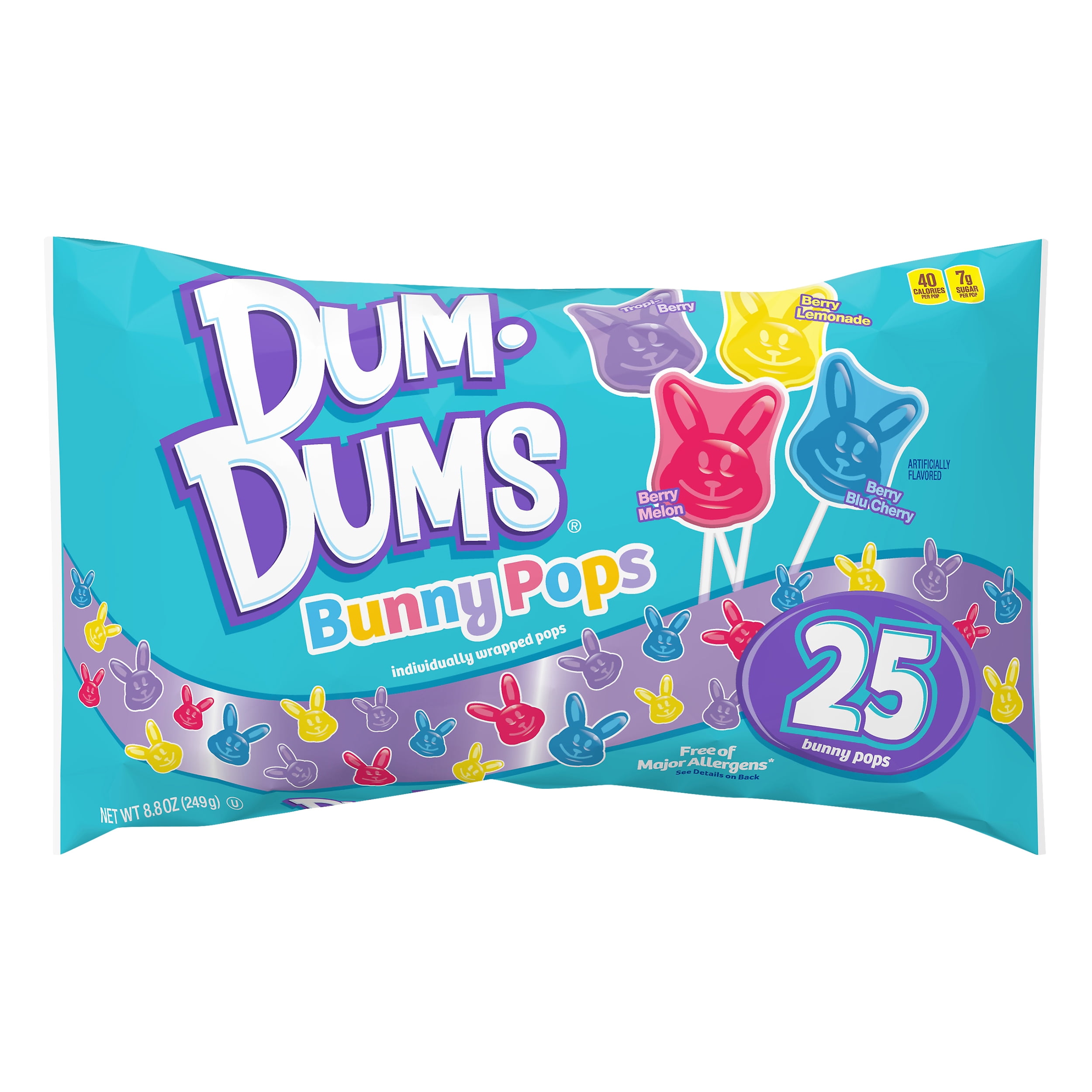 Dum Dums Bunny Pops Lollipops - Kids' Favorite Easter Candy - Walmart.com