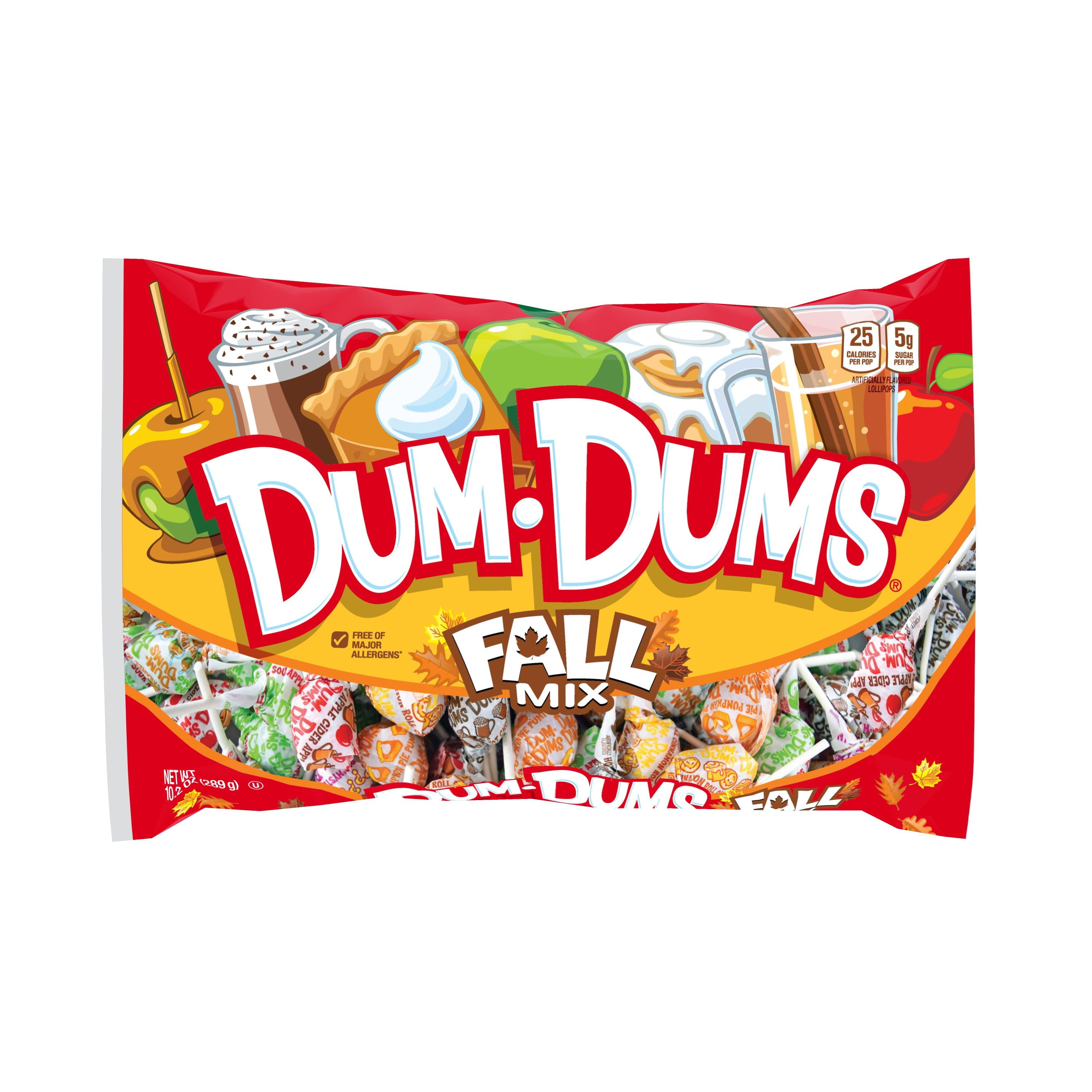 Dum Dums Fall Mix Halloween Assorted Candy, Lollipops & Suckers, Hard ...