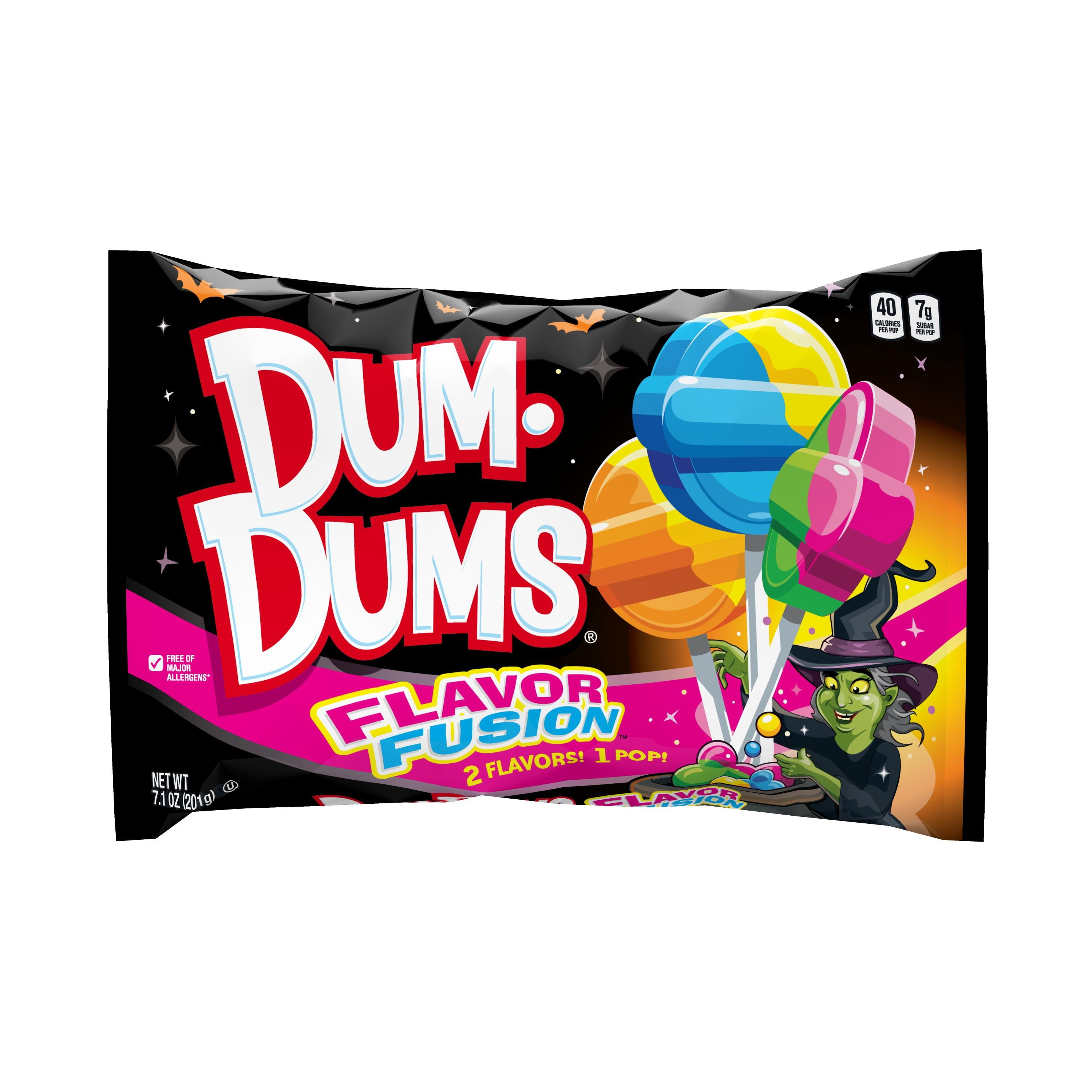 Dum Dums Flavor Fusion Halloween Candy, Allergen Free Lollipops, Hard ...