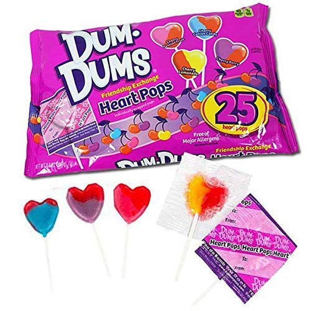 Dum-Dums Friendship Exchange Heart Pops - 25 ct - Walmart.com